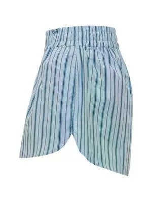 A PAPER KID Striped Cotton Shorts