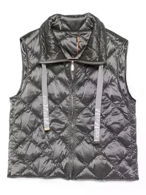 Max Mara The Cube Quilted Sleeveless Gilet - Grey