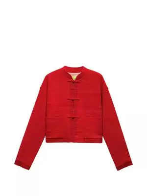 Shanghai Tang Cashmere Cardigan - Red