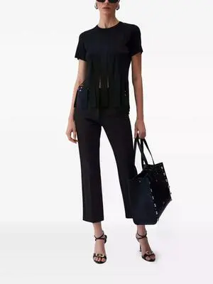Liu Jo Fringed Short-sleeve Sweater