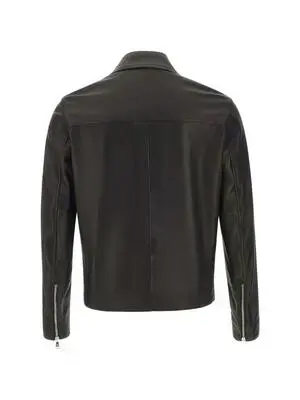 Tagliatore Zipped Leather Jacket