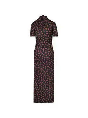 Johanna Ortiz Serene Safari Printed Midi Dress - Black