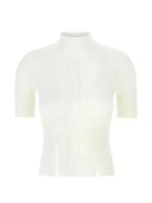 COURREGES Reedition Ribbed Sweater - White