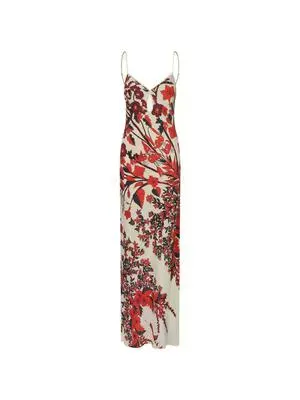 Johanna Ortiz Floral-pattern Maxi Dress - Neutrals