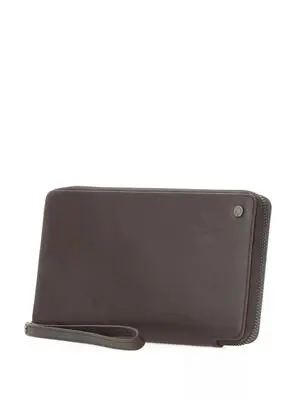 GIANNI CHIARINI Zipped Leather Wallet - Brown