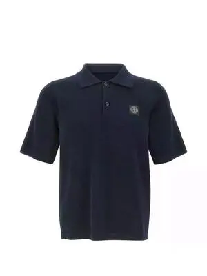 Stone Island Logo-patch Polo Shirt - Blue