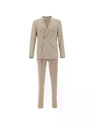 Corneliani Pinstripe Double-breasted Suit - Neutrals