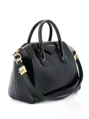 Givenchy Antigona Bag Glazed Leather Small Satchel - Black