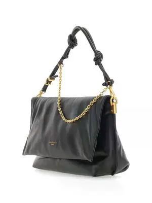 GIANNI CHIARINI Knitted Leather Shoulder Bag