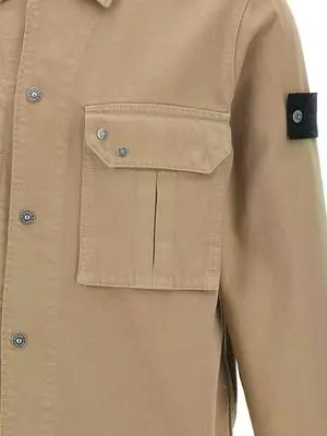 Stone Island Snap-button Cotton Overshirt