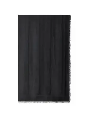 Elisabetta Franchi Fringed-edges Scarf - Black