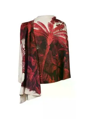 Johanna Ortiz Ocean Of Secrets Floral-pattern Cape - Red