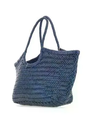 Dragon Diffusion Woven Top Handle Shoulder Bag