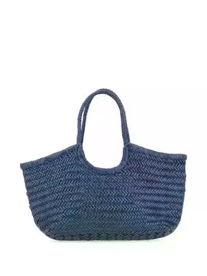 Dragon Diffusion Woven Top Handle Shoulder Bag