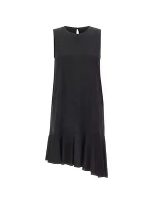 KAOS Asymmetric Ruffled Dress - Black