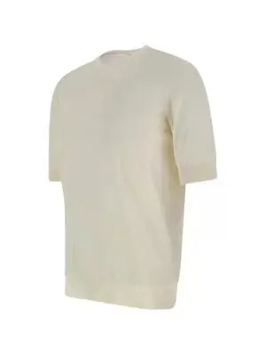 FILIPPO DE LAURENTIIS Short-sleeved Cotton Sweater