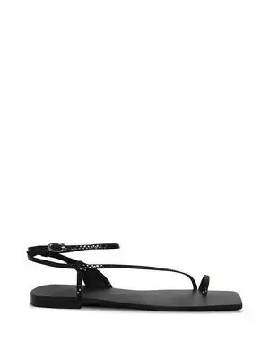 Johanna Ortiz Flamenco Echoes Flat Sandals - Black