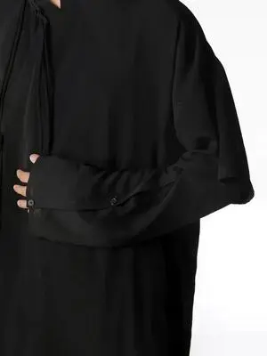 Yohji Yamamoto Tie-neck Shirt