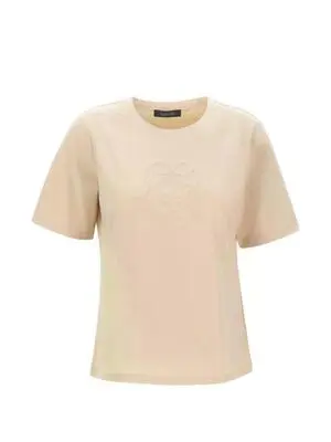 ELENA MIRO` Monogram-embossed T-shirt
