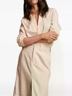 Johanna Ortiz Hacia Puerto V-neck Shirt - Neutrals