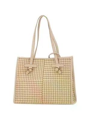 MARCELLA CLUB Miss Marcella Houndstooth Tote Bag