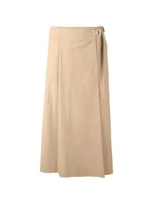 Peserico Wrap-around Midi Skirt - Neutrals