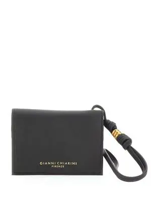 GIANNI CHIARINI Nappa Card Holder - Black