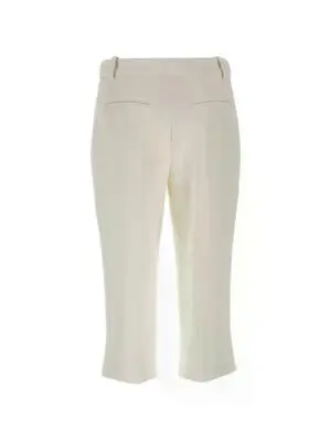 Elisabetta Franchi Satin Band Slit Trousers