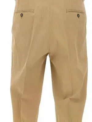 PAOLO PECORA Pleat-detail Trousers - Neutrals