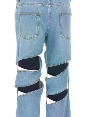Coperni Spiral Cut-outs Straight Jeans