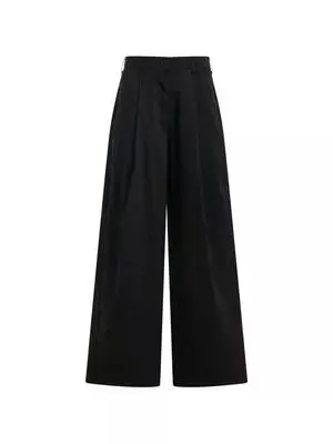 Essentiel Antwerp Pleated Wide-leg Trousers - Black