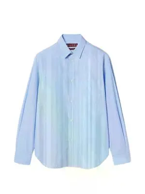 Gucci Striped Pocket Shirt - Blue