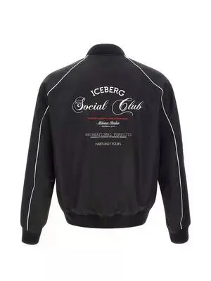 Iceberg Logo-detail Zip-up Bomber Jacket