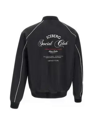 Iceberg Logo-detail Zip-up Bomber Jacket