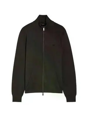Emporio Armani Zip-up Cardigan - Black