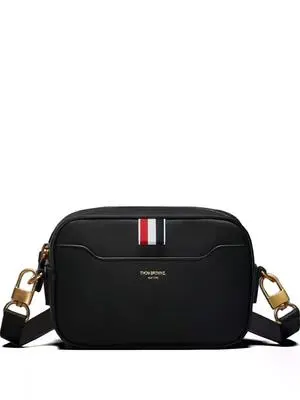 Thom Browne Small Leather Camera Bag - Black