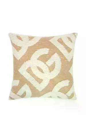 Dolce & Gabbana Logo-patterned Cushion - Neutrals