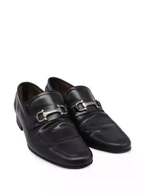 FERRAGAMO Gancini Leather Loafers