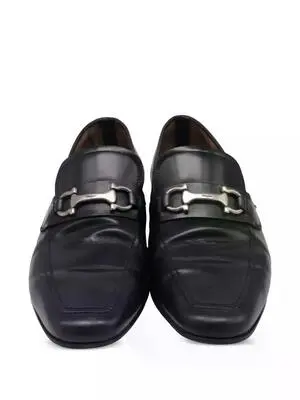 FERRAGAMO Gancini Leather Loafers