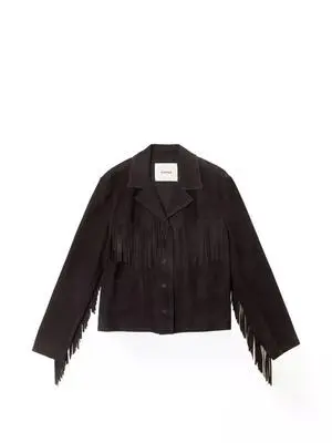 Xirena Clyde Fringe-detail Jacket - Black