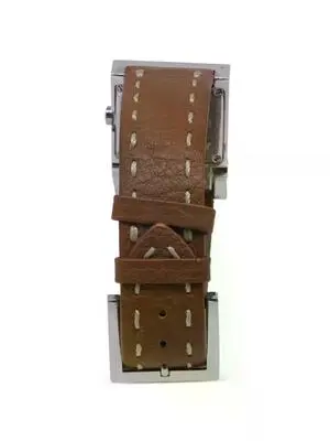 Fendi 35mm Leather-strap Watch