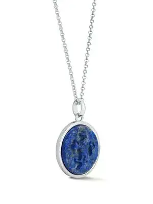 Mateo 925 Sterling Lapis Lazuli Stallion-carved Necklace