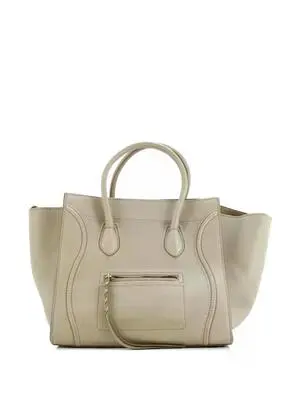 Celine Phantom Bag Grainy Leather Medium Tote Bag - Neutrals