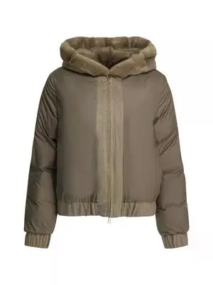 CAMÉLIA Hooded Puffer Jacket - Brown