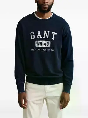 Gant Logo-print Crew-neck Sweatshirt