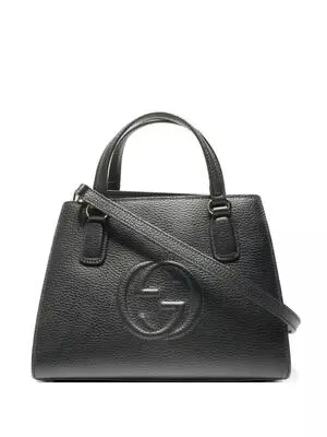 Gucci 2015-2020s Soho Leather Two-way Handbag - Black