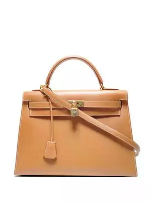 Hermès 2020 32 Kelly Leather Two-way Handbag - Neutrals