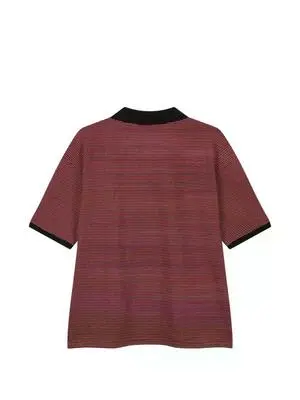 STUDIO TOMBOY Striped Polo Shirt - Red