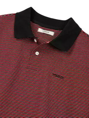 STUDIO TOMBOY Striped Polo Shirt - Red