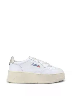 AUTRY Medalist Platform Leather Sneakers - White